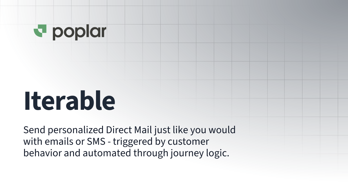 Iterable Integrations Poplar